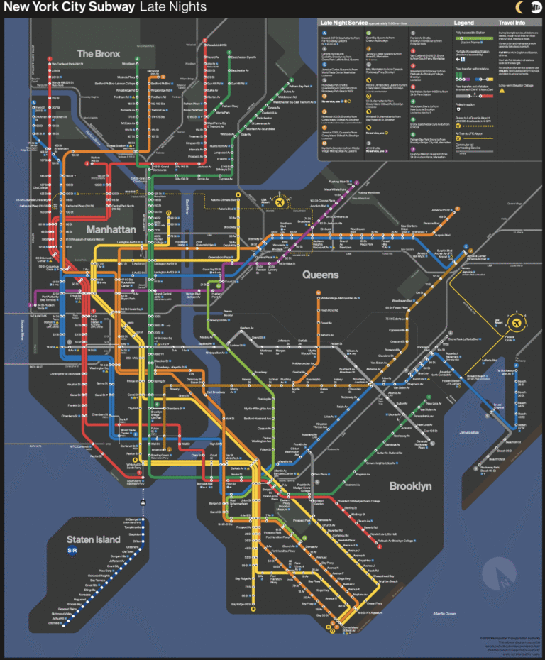 NYC Subway Map - new york visions